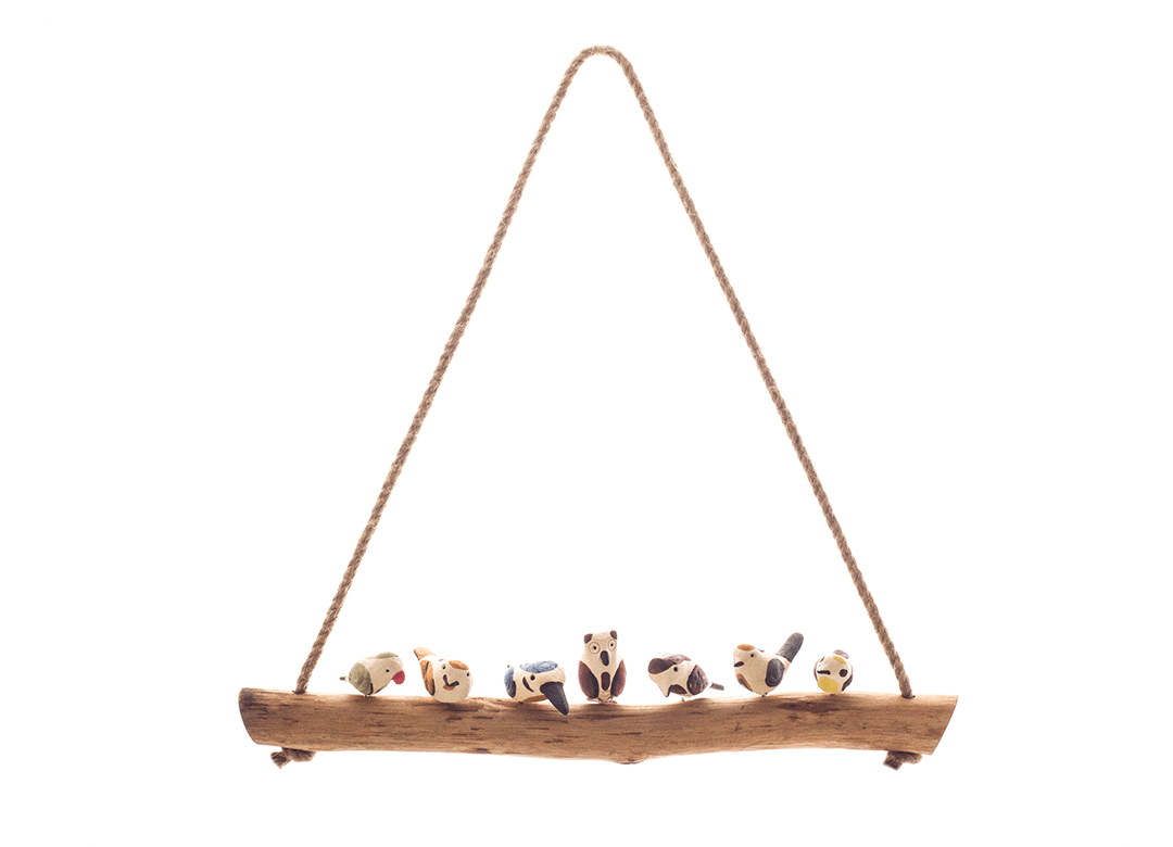Peppy Pops Bird Hanging | Terracotta Hanging Bird Decor – myBageecha