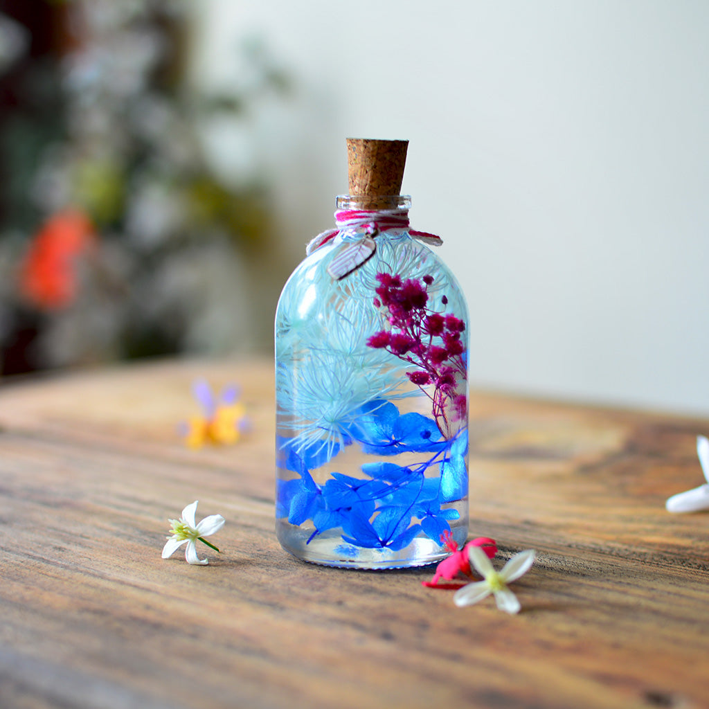 Indigo Florescence Preserved Flower Tabletop