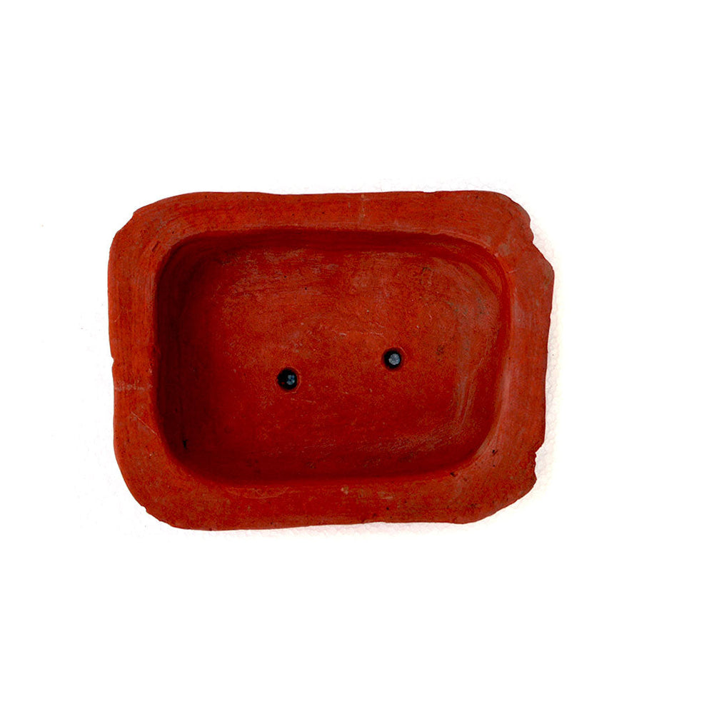Set of 3 Lined Rectangle Terracotta Pot