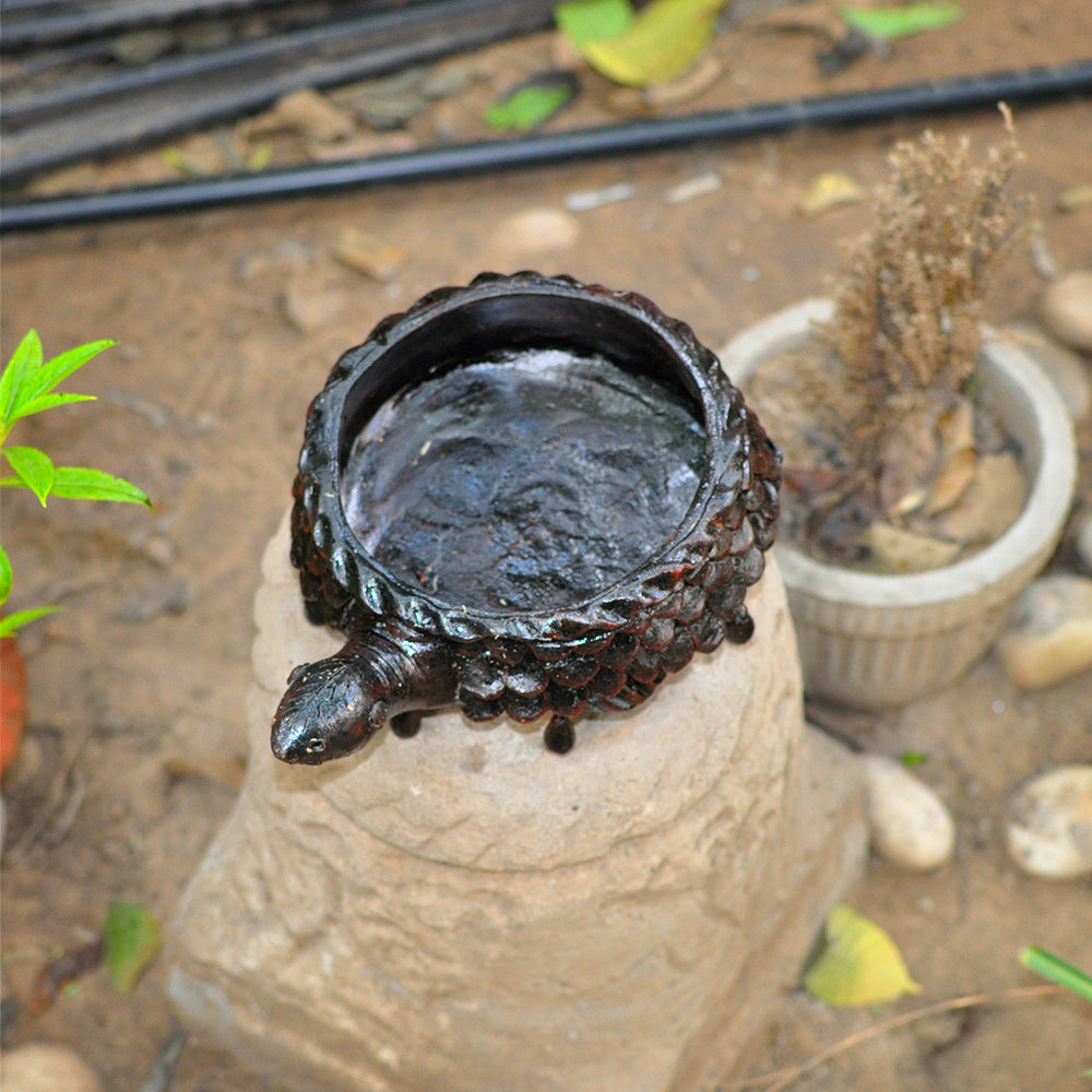 Terracotta Brown Tortoise Planter